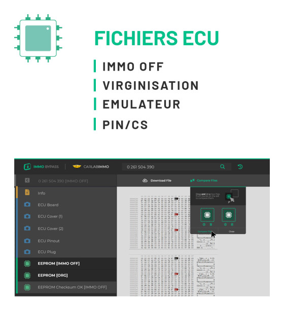 Logiciels - Lecture, modification fichiers ECU Immo off et ...